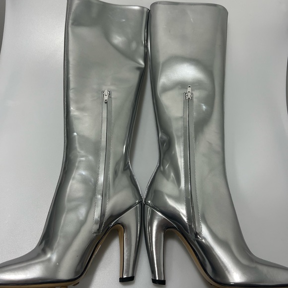 Bottega Veneta | Shoes | Bottega Veneta Metallic Leather Tall Canalazzo ...
